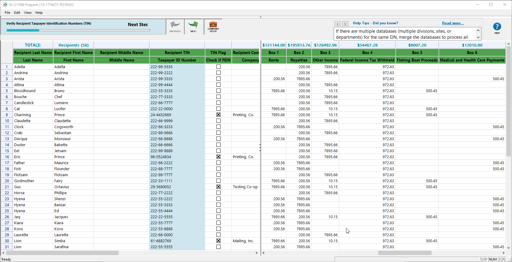 1099 Instructions - Aatrix Partners